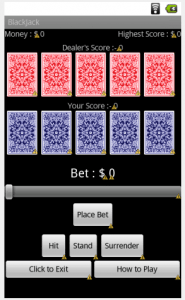 Learn to create Android games in 3 steps: Black Jack Android app