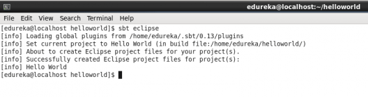 Running Scala Application In Eclipse IDE Using Sbteclipse - Edureka