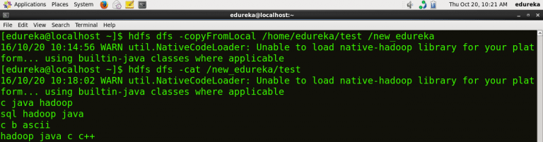 Hdfs Commands Hadoop Shell Commands To Manage Hdfs Edureka