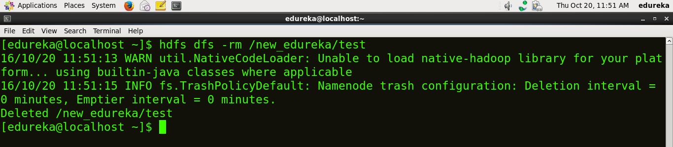 Hdfs Commands Hadoop Shell Commands To Manage Hdfs Edureka
