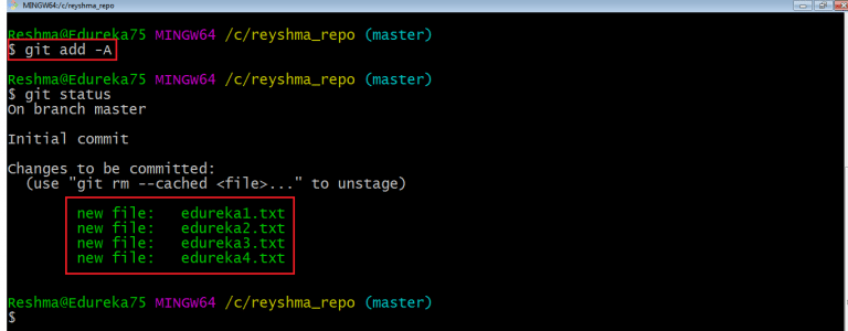 Git Tutorial Commands And Operations In Git Edureka
