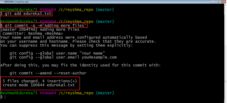 Git Tutorial Commands And Operations In Git Edureka