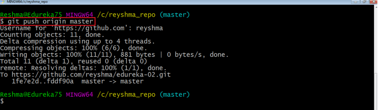 Git Tutorial Commands And Operations In Git Edureka