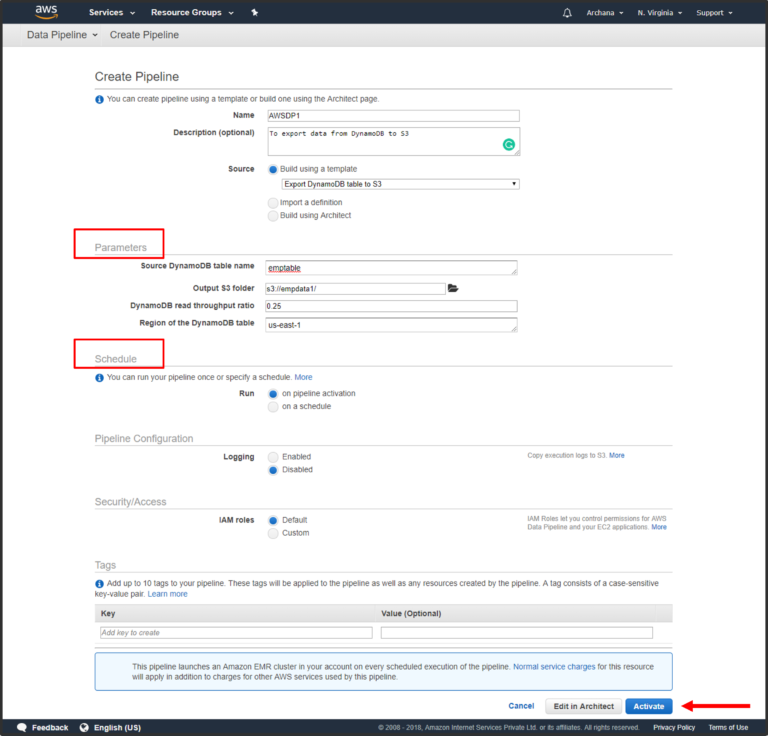 Aws Data Pipeline Tutorial Building A Data Pipeline From Scratch Edureka