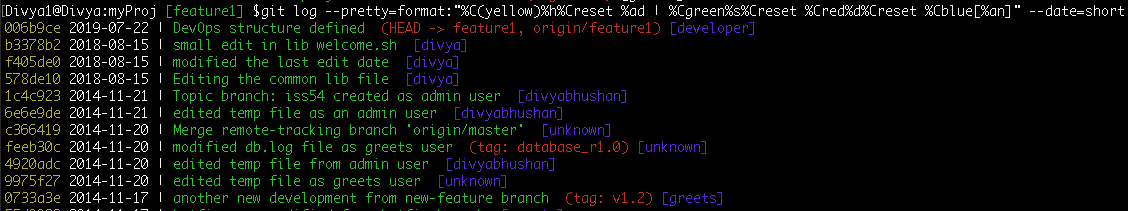 Git Log Format History Use Git Log To Format The Commit History Edureka 6624