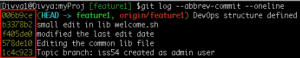 Git log format history | Use Git log to format the commit history | Edureka