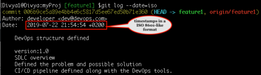 Git log format history | Use Git log to format the commit history | Edureka