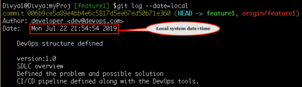 Git log format history | Use Git log to format the commit history | Edureka