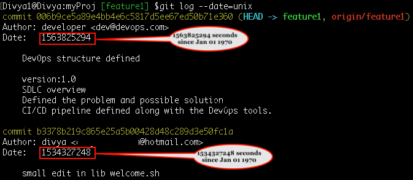 Git log format history | Use Git log to format the commit history | Edureka