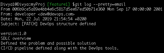 Git log format history | Use Git log to format the commit history | Edureka