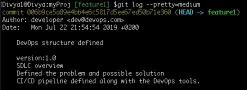 Git log format history | Use Git log to format the commit history | Edureka