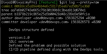 Git log format history | Use Git log to format the commit history | Edureka