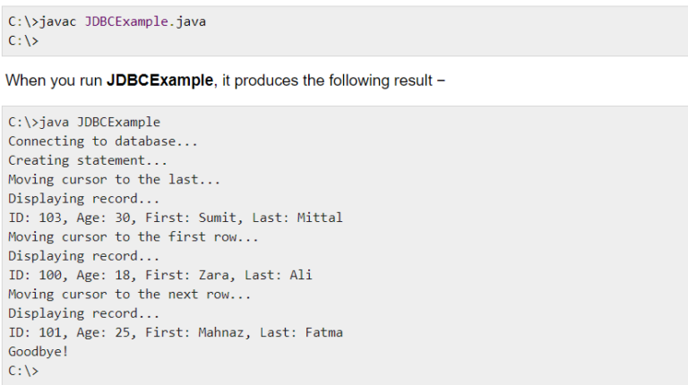 What is ResultSet Interface in Java? | Easy Examples | Edureka