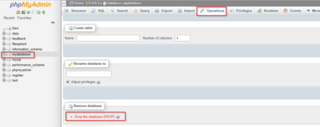 How to Create and Delete a Database in phpMyAdmin | Edureka