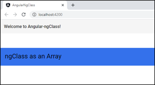 NgClass in Angular with Examples