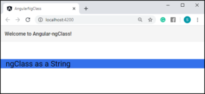NgClass in Angular with Examples