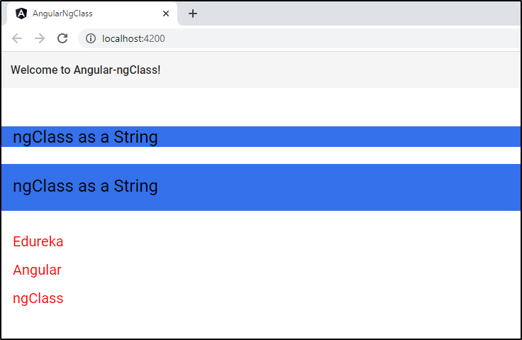 NgClass in Angular with Examples