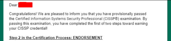 CISSP (ISC2) Endorsement Application - Requirements and Process