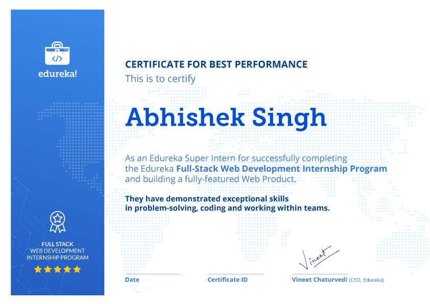 Full Stack Development Internship Program for Freshers